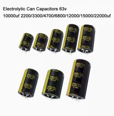 Electrolytic Can Capacitors 63v 10000uf 2200/3300/4700/6800/12000/15000 ...