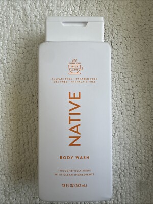 🎃 NEW! Native PUMPKIN SPICE LATTE Body Wash 18 oz Limited Edition | eBay