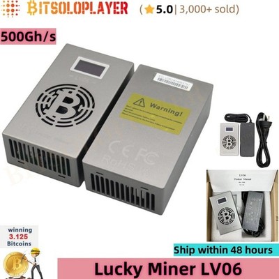 Lucky Miner LV06 Bitcoin Miner 550Gh/s Crypto Solo Miner WiFi BTC ...