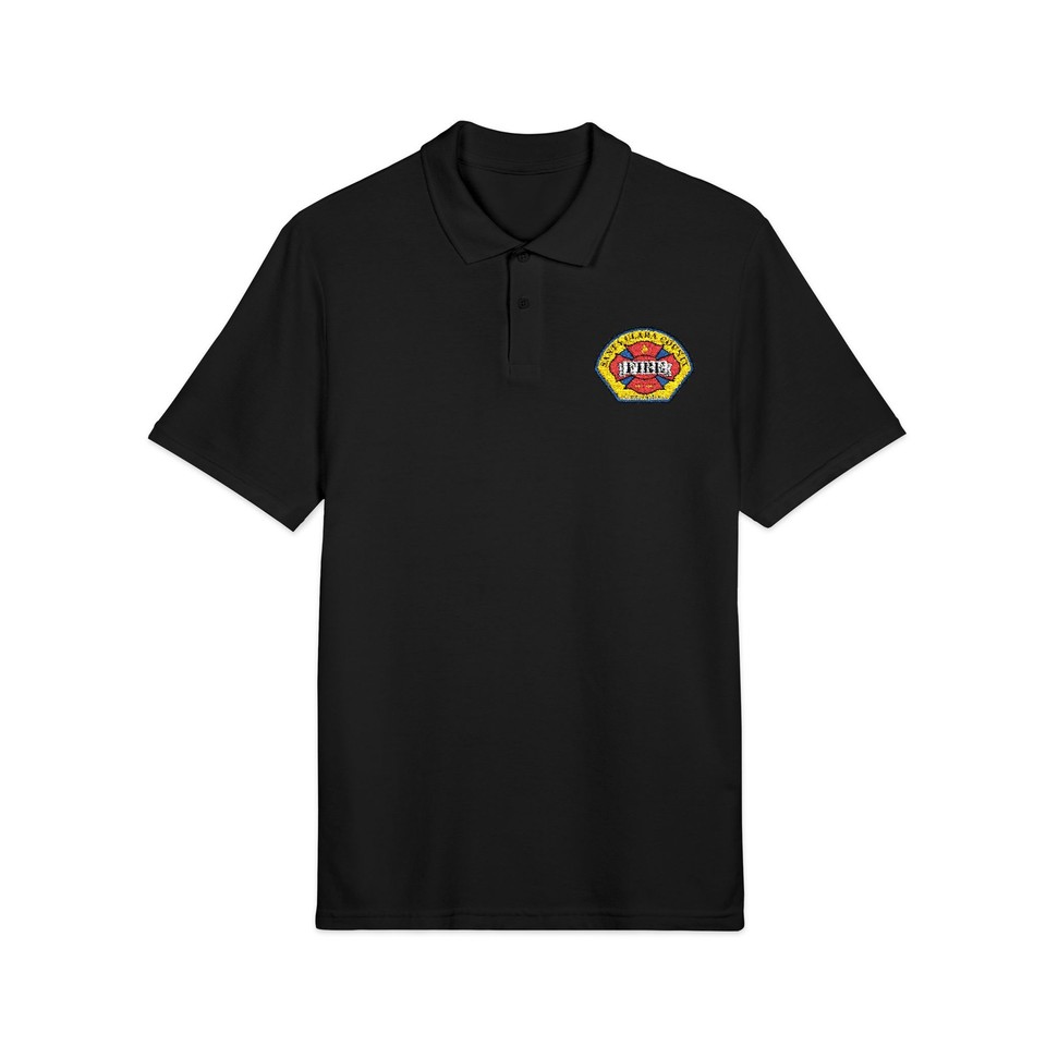 Santa Clara County California Fire Department Embroidered Polo Shirt | eBay