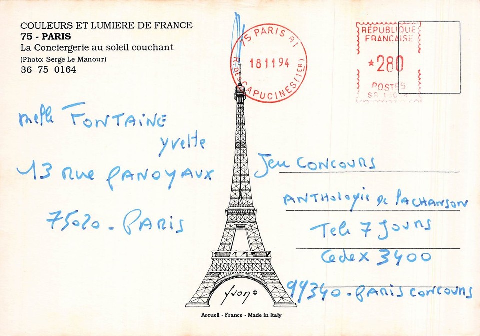 75 PARIS LA CONCIERGERIE | eBay