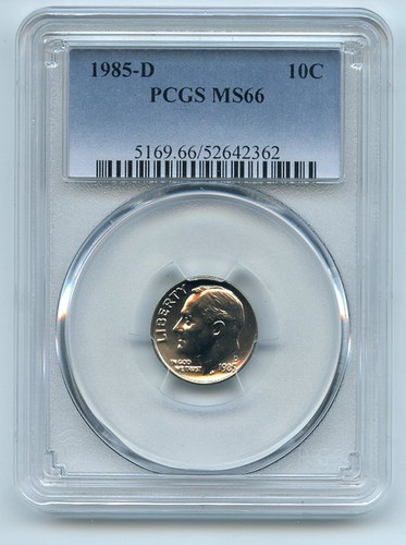 1985 D 10C Roosevelt Dime PCGS MS66 | eBay