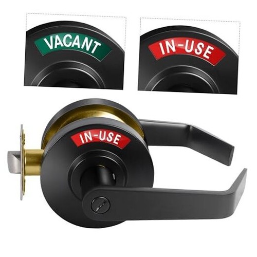 Vacant or in-Use Bathroom Indicator Privacy Door Lock Handle, Occupied ...