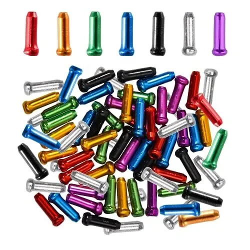 100 Pcs Bike Cable Ends Caps Bicycle Cable End Crimps Mountain Bike ...