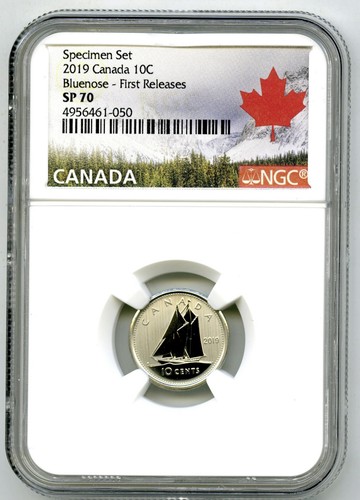 2019 CANADA 10 CENT NGC SP70 QUEEN ELIZABETH DIME RARE TOP GRADE FIRST ...