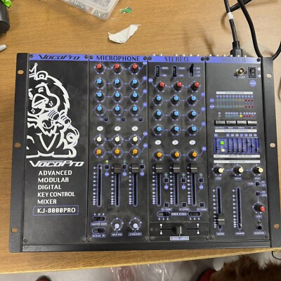VTG VocoPro KJ-8000Pro Pro DJ and Karaoke Advanced Modular Mixer 8-12 ...