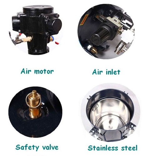 8gal(30L) Pressure Feed Paint Mixer Pot Tank Sprayer Regulator Air ...