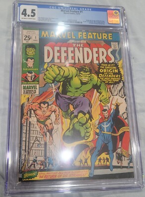Marvel Feature #1: The Defenders (December 1971, Marvel Comics) CGC ...