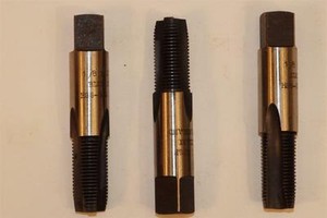 3 NOS Blue Wizard UK HSS Ground Thread 1/8 x 27 NPSF 1/8" Pipe Taps 26B ...