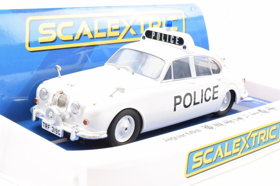 Scalextric Jaguar Mk II - Police Car DPR W/ Lights 1/32 Scale Slot Car ...