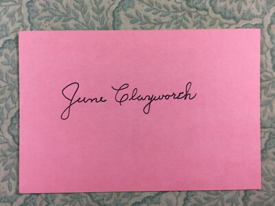 June Clayworth - Dick Tracy Meets Gruesome - Dream Wife - Autographed ...