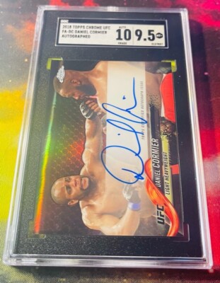 2018 Topps Chrome UFC Daniel Cormier Autograph On Card SGC 9.5 | eBay
