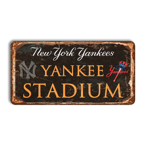 Metal sign New York Yankees vintage New York Yankees home stadium ...