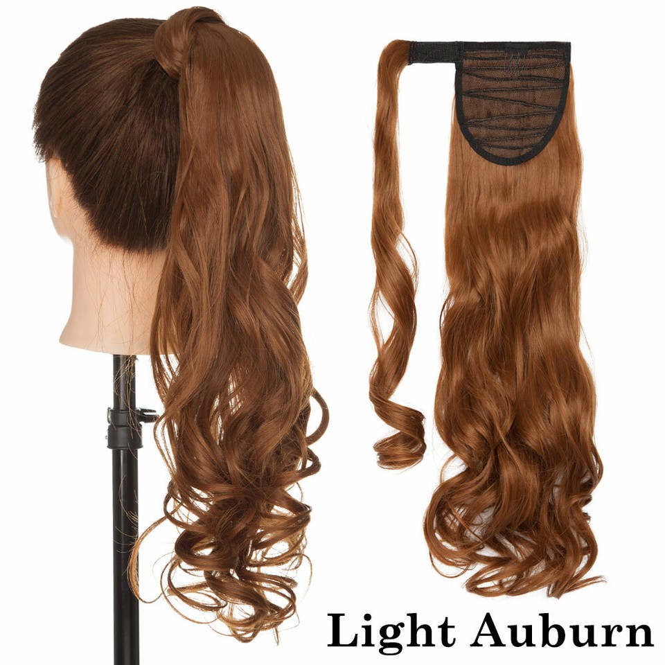 US Real Thick Hair Wrap Around Ponytail 1Pc Clip In Pony Tail as human ...