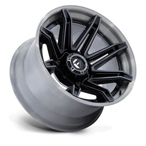 22x10 Fuel FC401 Brawl Gloss Black Brushed FORGED Wheels 8x6.5 (-18mm ...