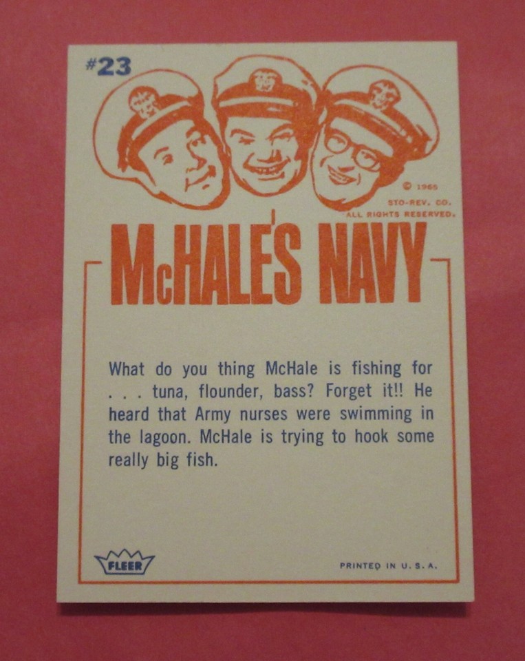 1965 McHales Navy Fleer Cards Complete Your Set - Multi Card Discount ...
