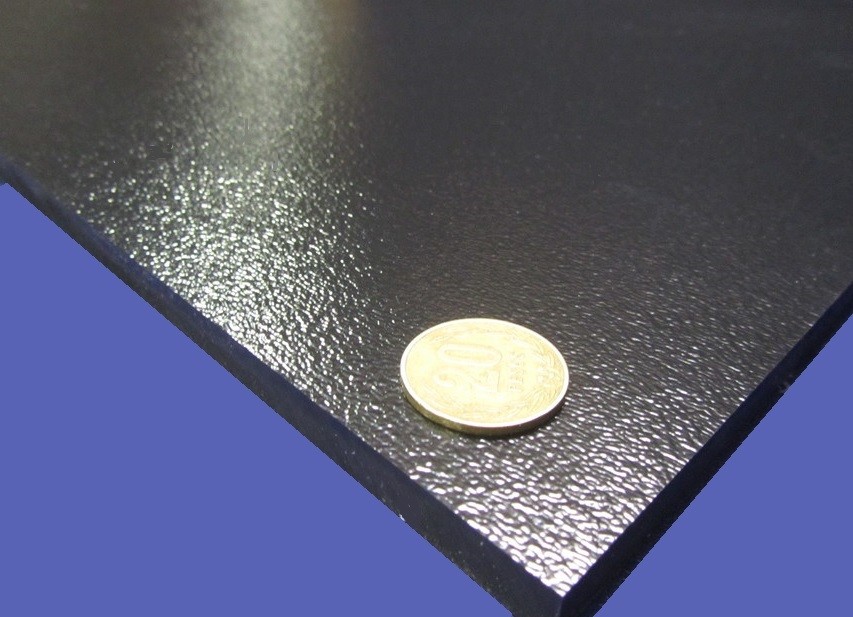 Black ABS Sheet 3/8" (.375") X 24" X 24" Haircell Textured One Side | eBay