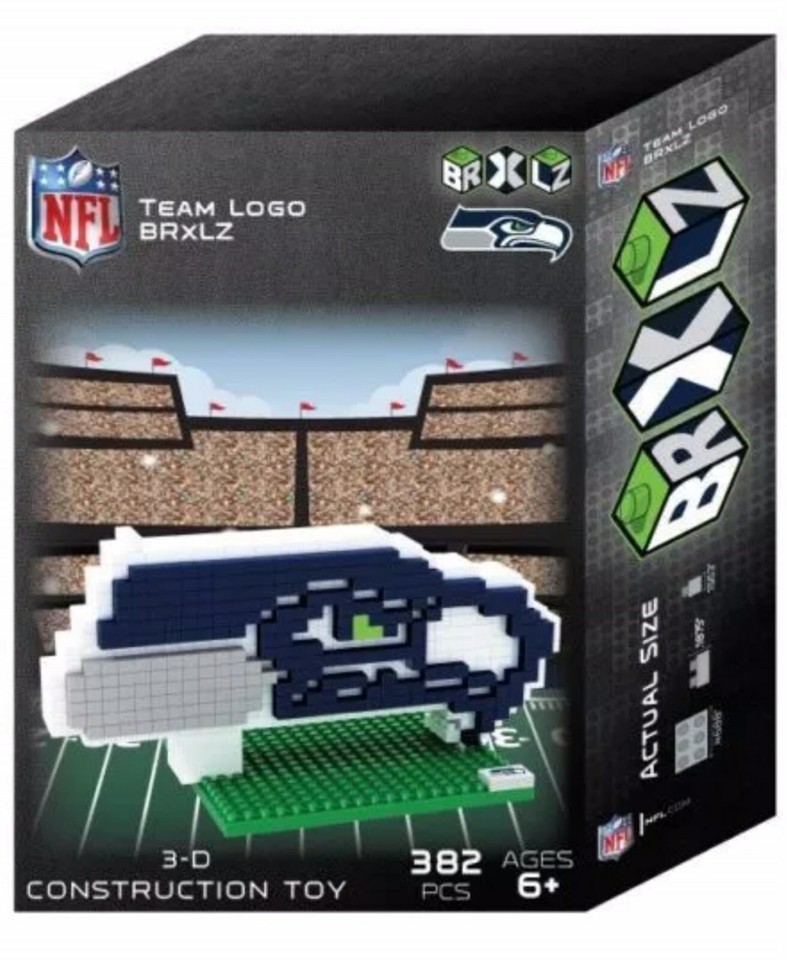 Seattle Seahawks NFL 3D BRXLZ Team Logo Construction Block Set Toy | eBay