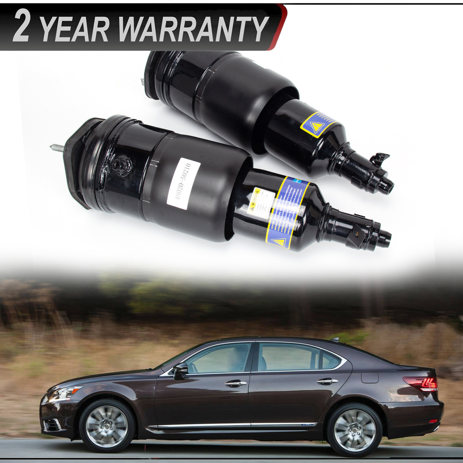 2 × Front L+R Air Suspension Shock Absorber Strut For Lexus AWD LS460 ...