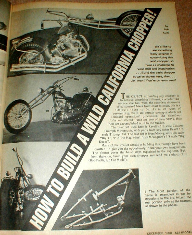 Car Model December 1968 Mag Table Top Slot Car Racing HO Funny Cars ...