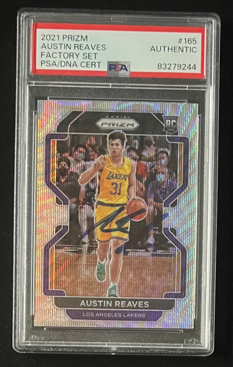 Austin Reaves 2021 Panini Prizm Factory Set Signed Rookie Card #165 ...