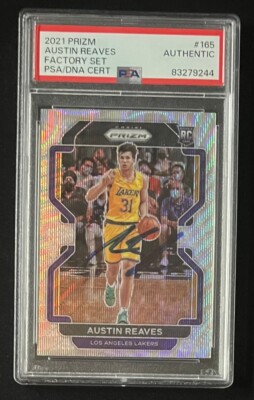 Austin Reaves 2021 Panini Prizm Factory Set Signed Rookie Card #165 ...