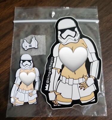 KOTP Star Wars Lewd Magnetic Top Stormtrooper Fantasy Pin w/ Sticker ...
