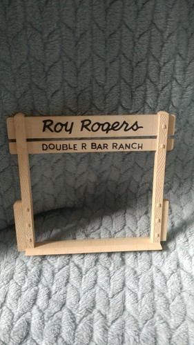 vintage marx roy rogers double r bar ranch playset front gate | eBay