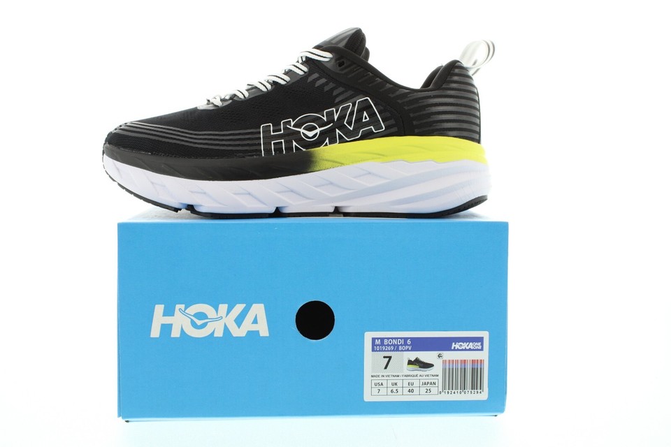 Hoka Bondi 6 Running Shoes Hoka One Men's Low Top Cushioned Sneakers ...