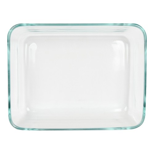 Pyrex 7211 6-Cup Rectangle Glass Storage Dish w/ 7211-PC Red Lid Cover ...