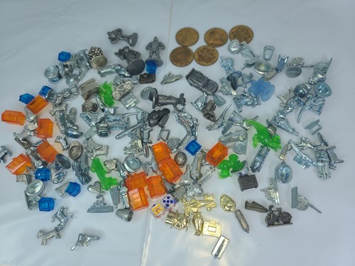Monopoly Token Lot Giant Rare Tokens From.collectable Sets + Golds ...