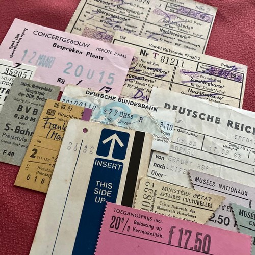 More than 10 used European train and bus tickets including Germany ...