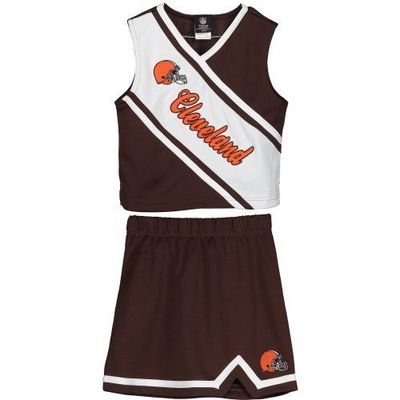 Cleveland Browns Girls Youth Brown 2-Piece Cheerleader Set Girls Child ...