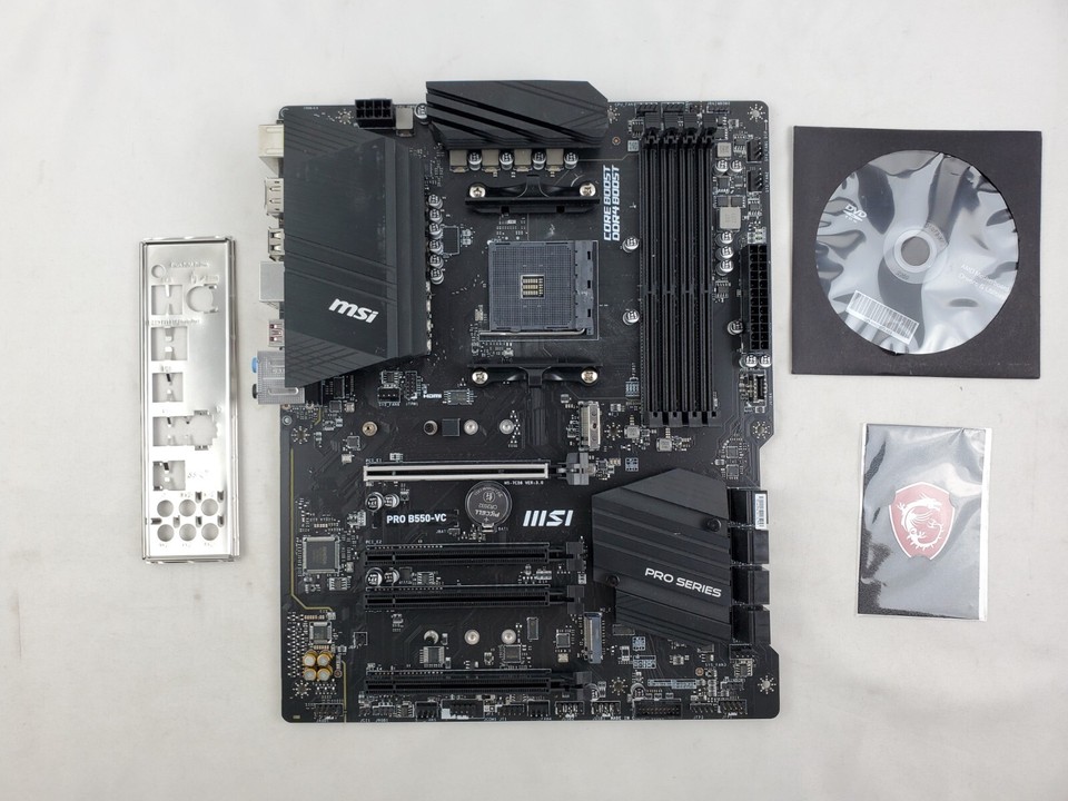 MSI PRO B550-VC, AMD AM4 B550 ATX M.2 Desktop Motherboard (Please Read ...
