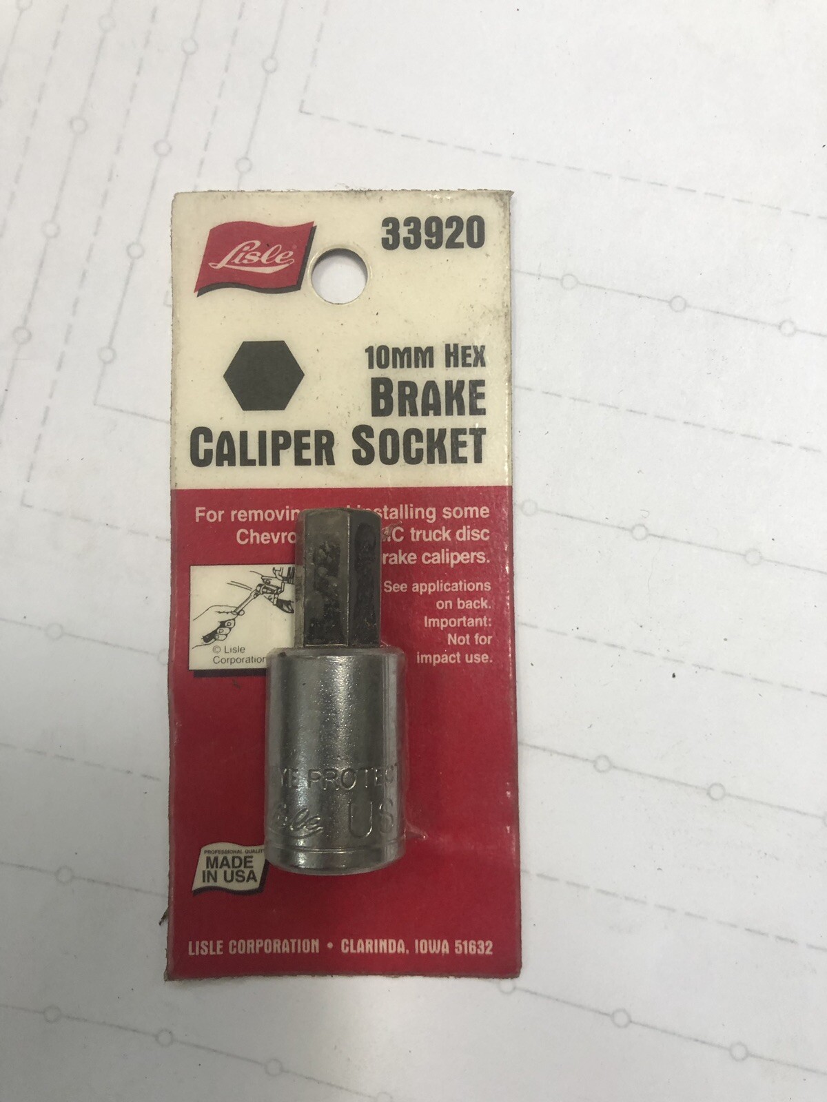 Lisle 33920 Hex Brake Caliper Bit, 10mm | eBay