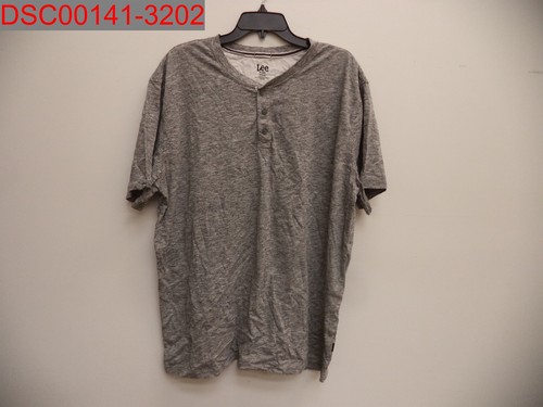 NWT - Lee Men's Grey Henley 3 Button T-Shirt, Size XXL | eBay
