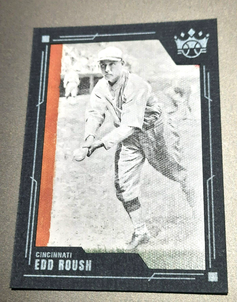 EDD ROUSH-BLUE FRAME INSERT-2022 DIAMOND KINGS-PANINI⚾️ BASEBALL CARD ...