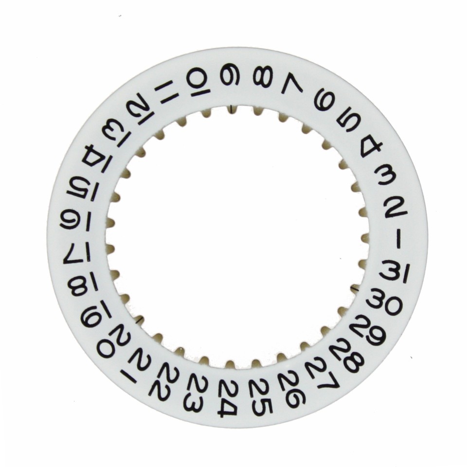 Calendar Date Dial Disc to fit Rolex Caliber 3135 and 3155 White color ...