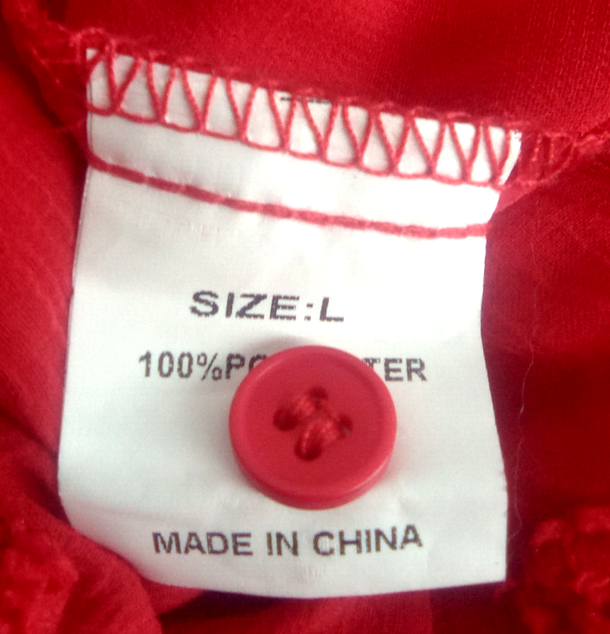 Extravagant Red Sheer Button Down Blouse Size Large | eBay