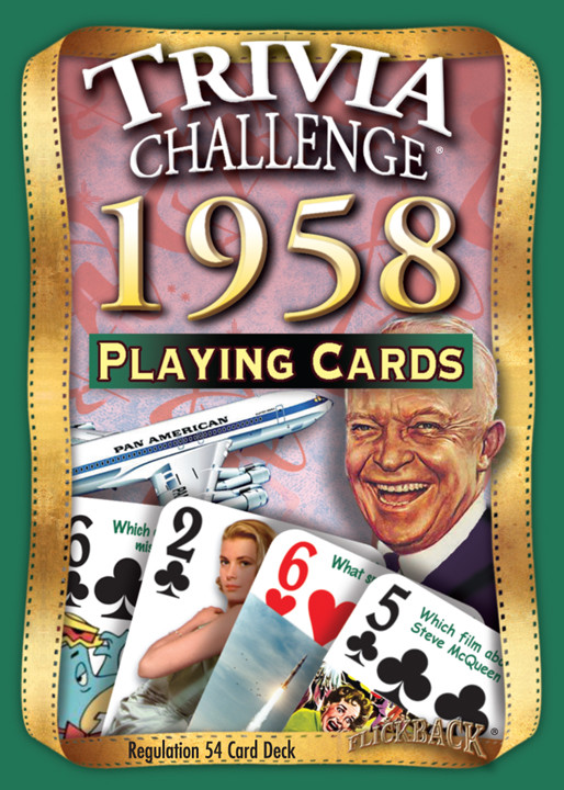 Flickback 1958 Trivia Playing Cards: Birthday or Anniversary Gift | eBay
