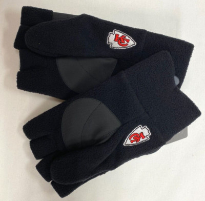NFL Kansas City Chiefs Fingerless Reebok Gloves/Mittens - Men's Medium ...