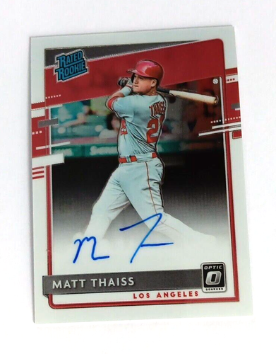 2020 Donruss Optic Rated Rookies Signatures #8, Matt Thaiss | eBay