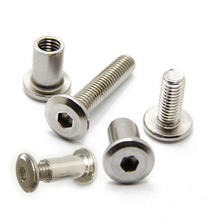 M6 M8 Allen Hex Nut Bolt Flat Sleeve Nuts Stainless Steel Round Head ...