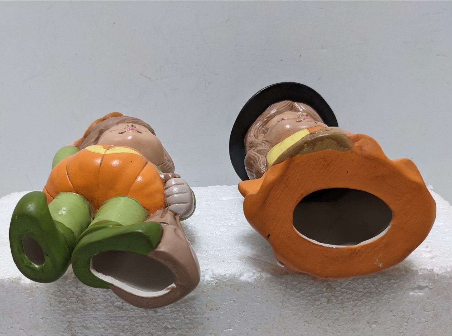 Vintage Halloween Dona Mold Sweet Tots Girl Witch Boy Pumpkin Jack O ...