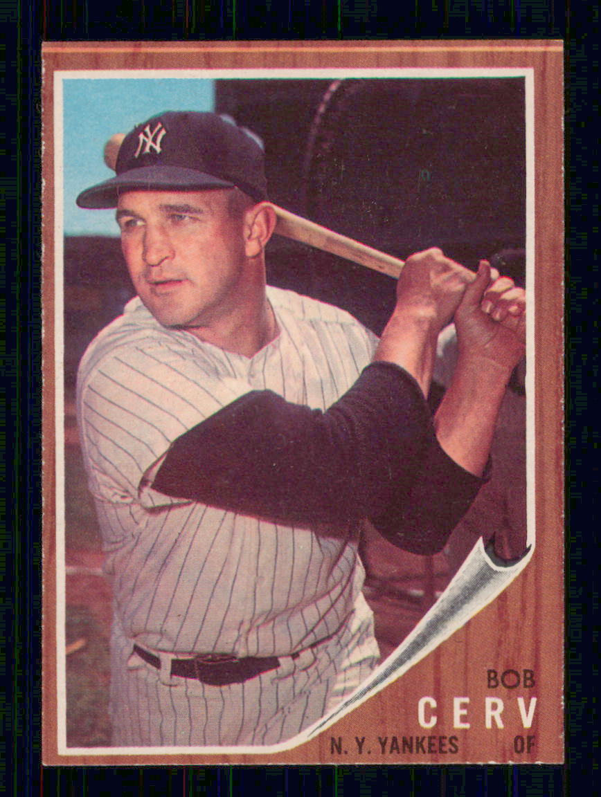 1962 TOPPS BASEBALL # 169 BOB CERV J9795 | eBay