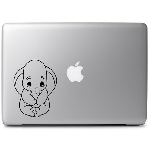 Cute Dumbo Vinyl Decal Sticker for Macbook Air Pro Laptop Car Window ...