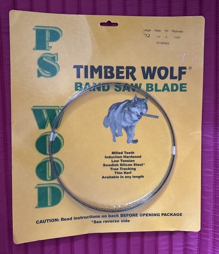TIMBER WOLF BAND SAW BLADE 72LENGTH 1/4" WIDTH ( NEW ) | eBay