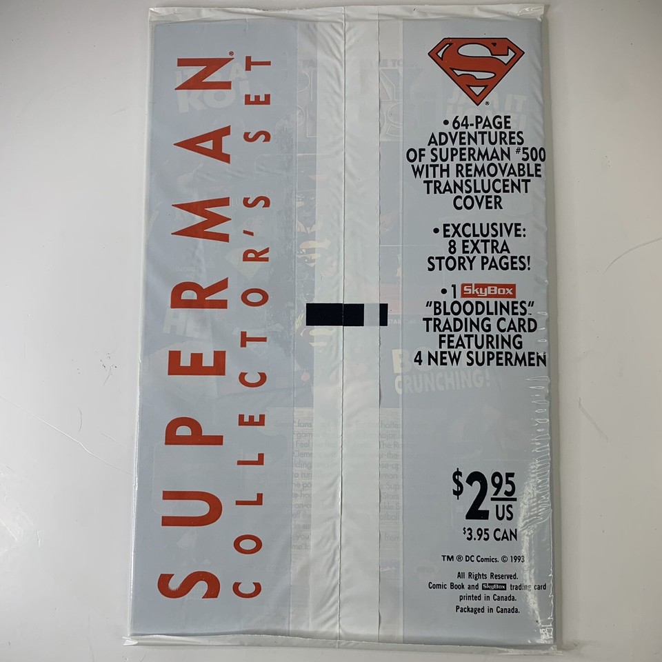 SUPERMAN COLLECTOR'S SET FACTORY SEALED #500 COMIC BRAND NEW 1993 DC | eBay
