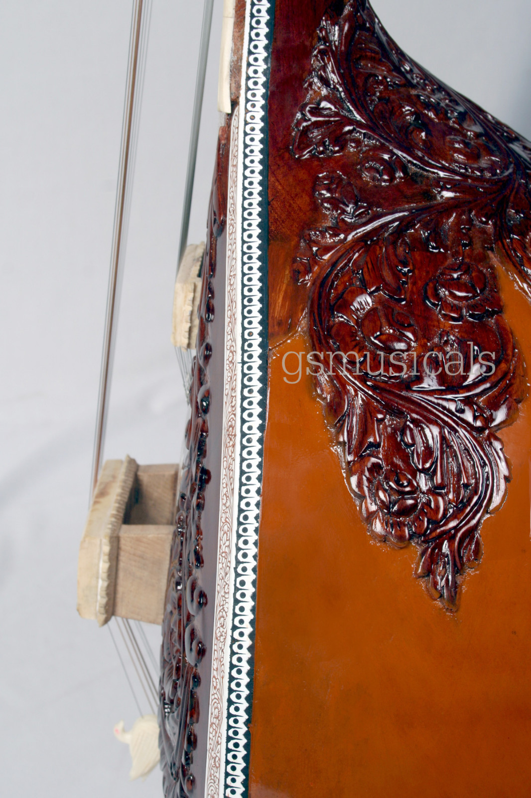 SURBAHAR BASS SITAR WITH FIBERGLASS CASE GSM025 | eBay