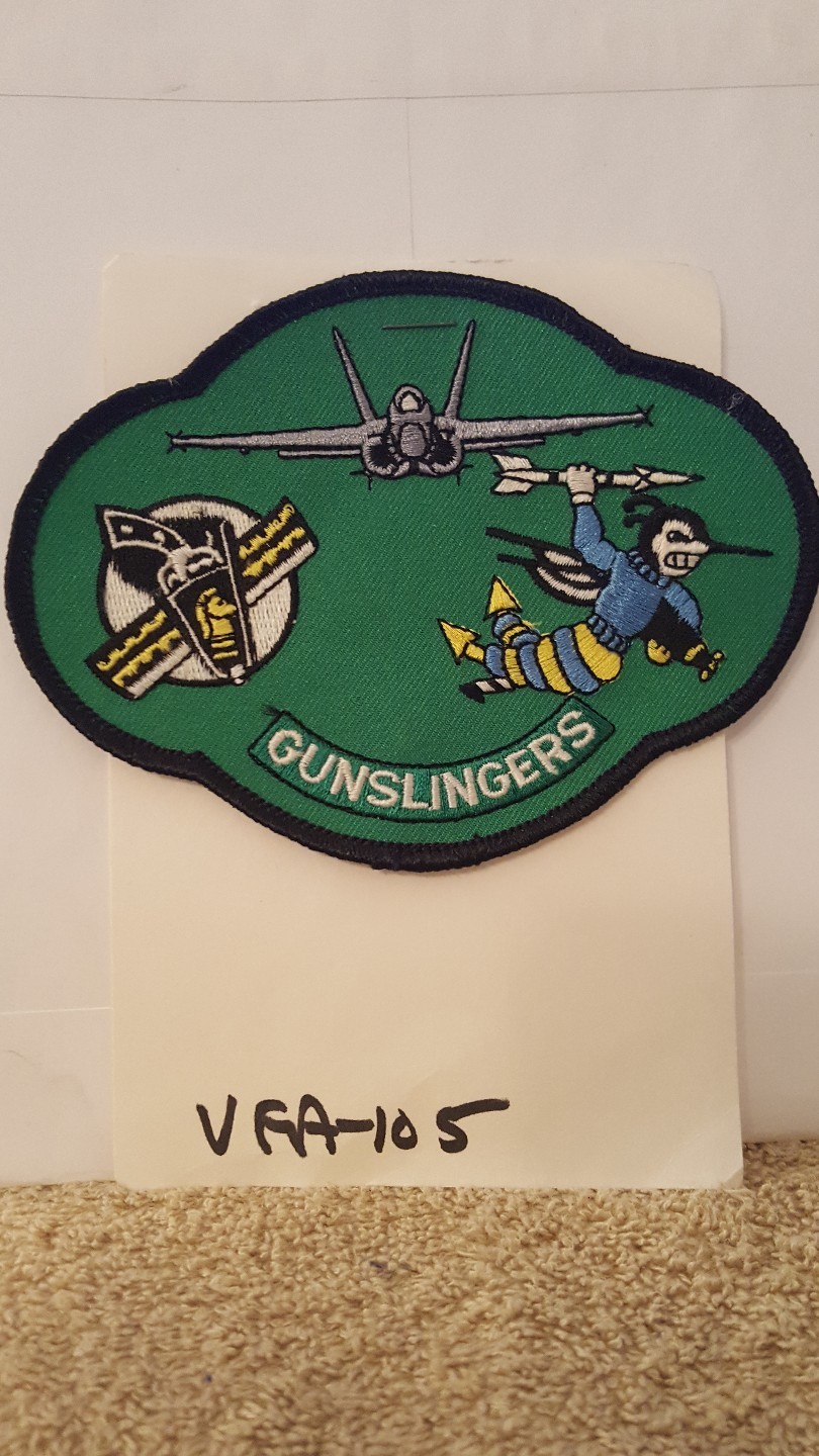 Navy VFA 105 GUNSLINGERS OVAL PATCH 5 X 4 INCHES | eBay